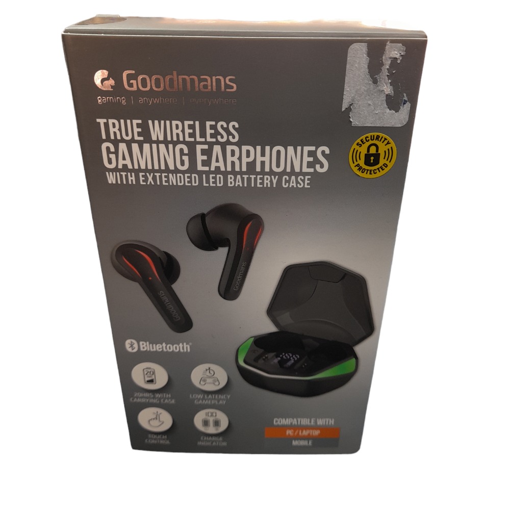 New Goodmans True Wireless Gaming Earphones (Black) - Own4Less